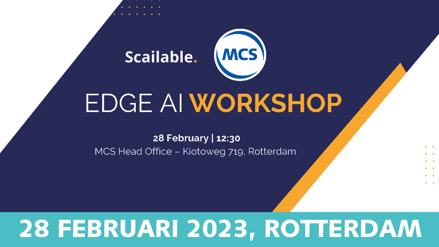 Scailable workshop: Edge AI update - MCS