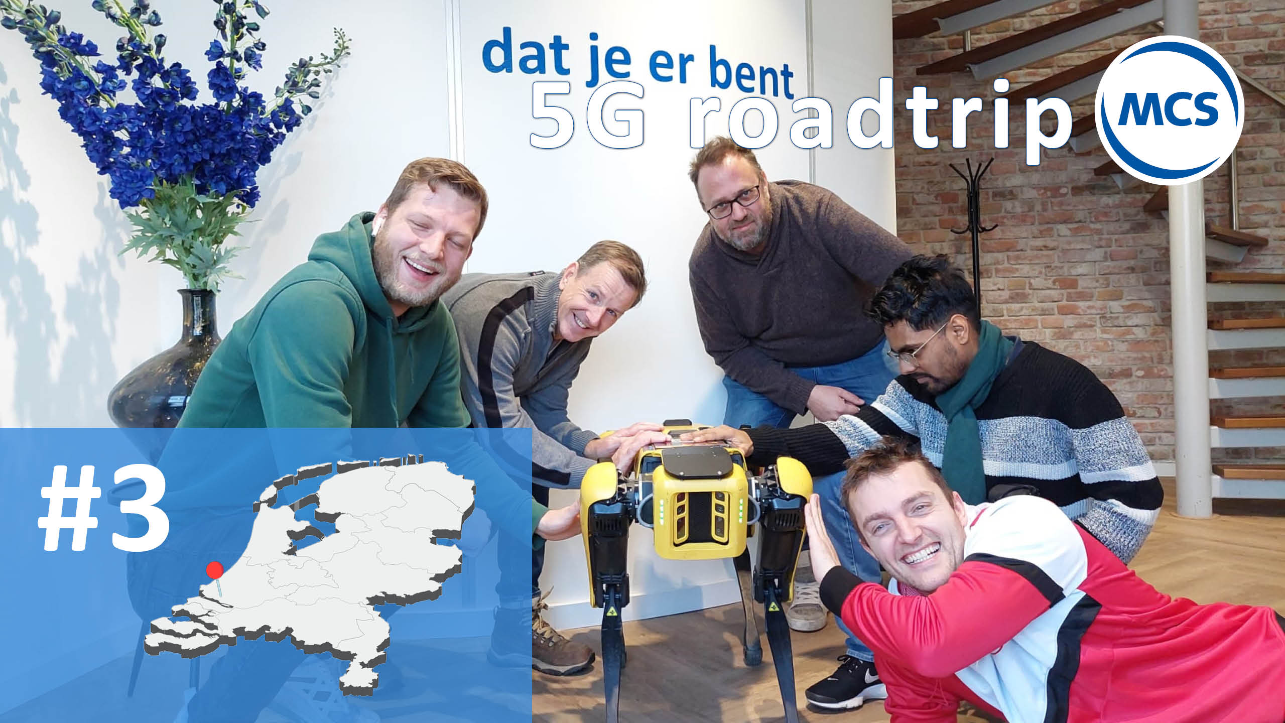 Onze mobiele 5G kit krijgt bijzondere robot-hond op bezoek - MCS